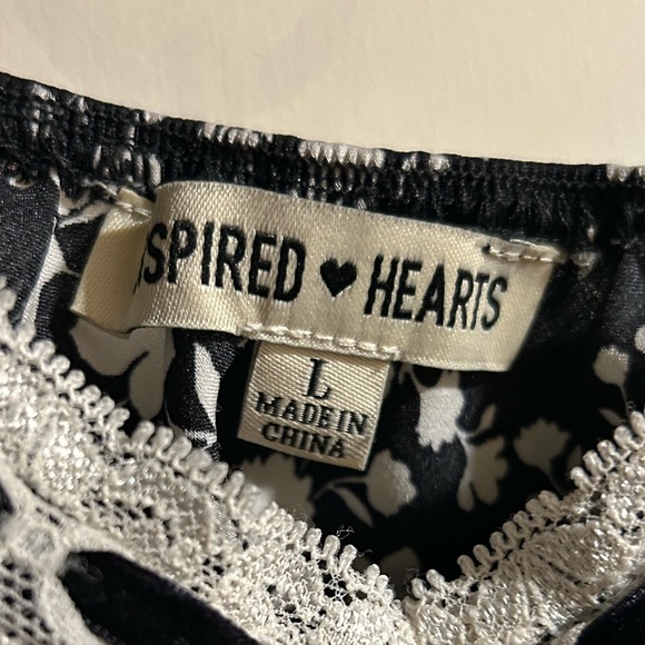 Inspired Hearts | Dresses | Inspired Hearts Black And White ...